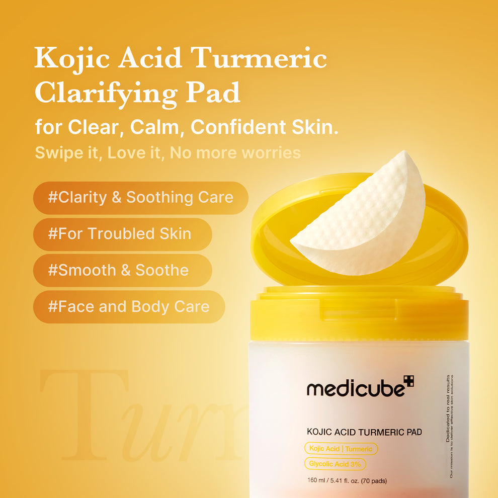 MEDICUBE Kojic Acid Turmeric Toner Pad - 160ml – ibeautyspot